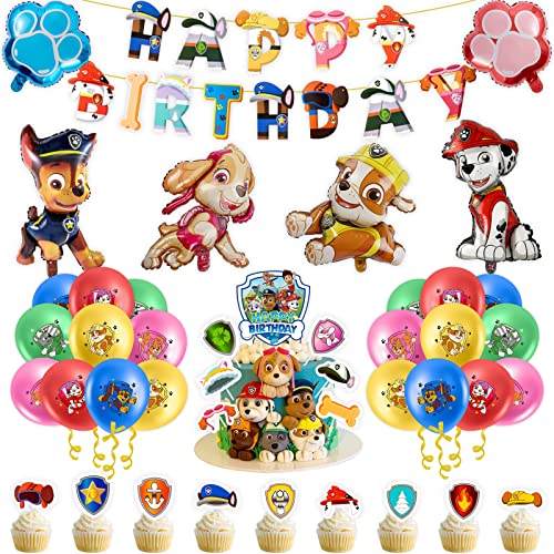 » 45 Stück Paw Dog Patrol Geburtstag Deko, Geburtstagsdeko Jungen ...